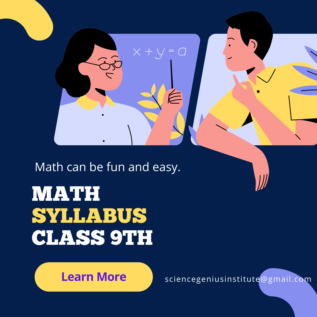 Syllabus:CBSE-Class-IX-Mathematics(2025-26) - Science Genius Institute